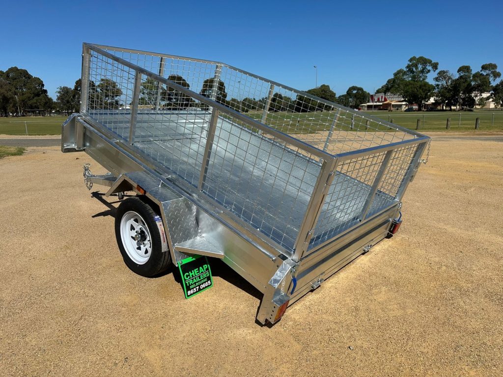 8x5 Heavy Duty Trailer | Single Axle | 600mm Cage - Cheap Trailers ...